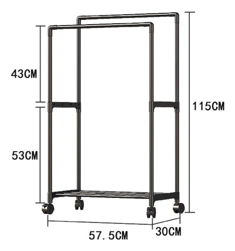 ORGANIZADOR DE ROPA MOVIL – ZONA FRANCA PEREIRA